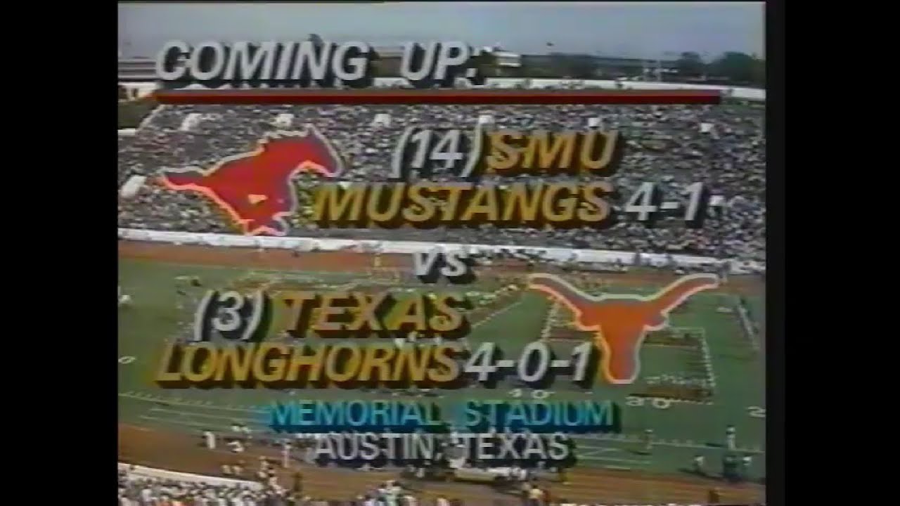 Oct 1984 - SMU Mustangs at Texas Longhorns (3+ Quarters, No further ...