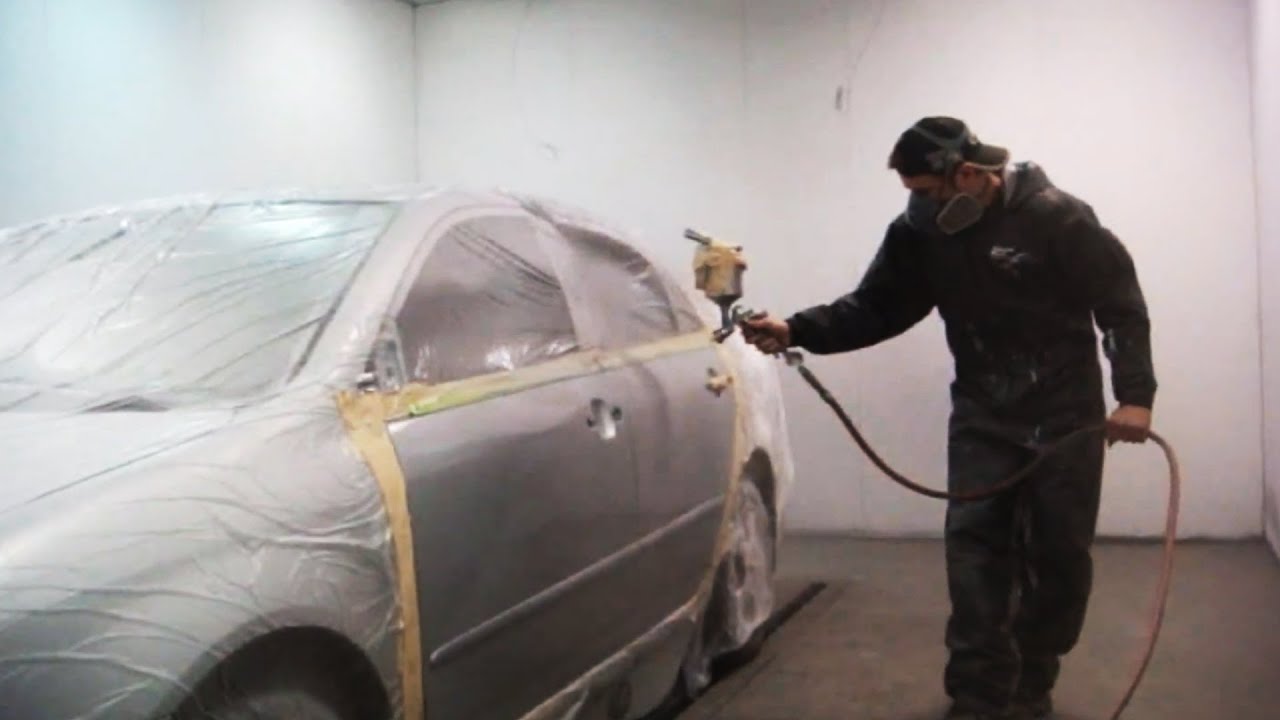 Paint Gun Cam! - Painting a Car - YouTube