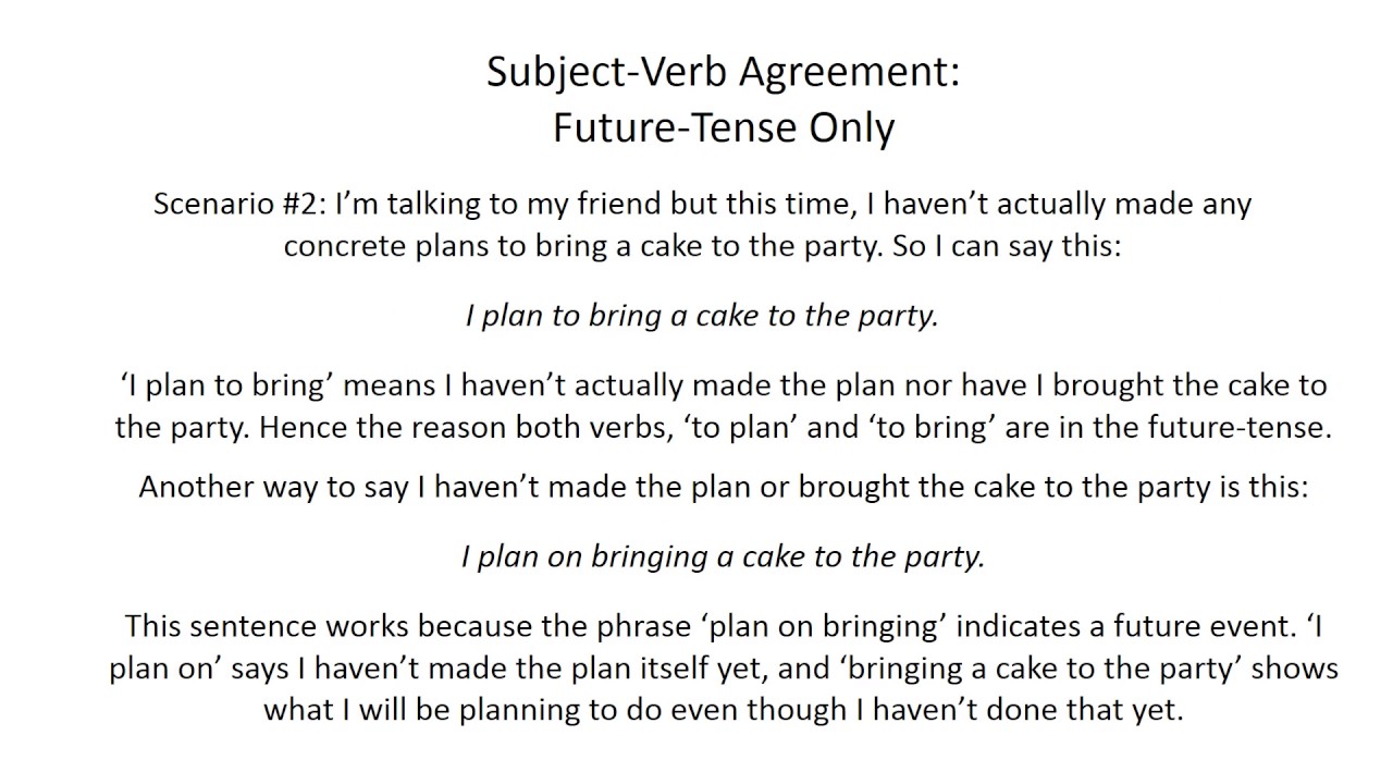 Editing - Subject-Verb Agreement - YouTube
