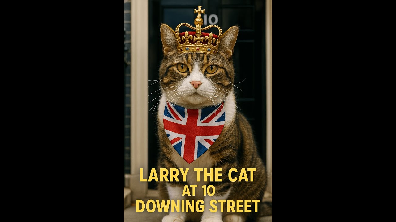 Larry The Cat Rules The UK?! #kidsnews - YouTube