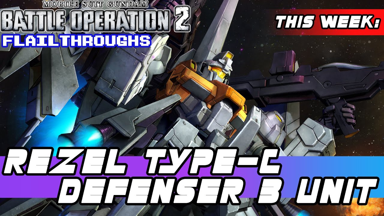 Gundam Battle Operation 2 1/26/23 PSN Update: RGZ-95C ReZEL Type C ...