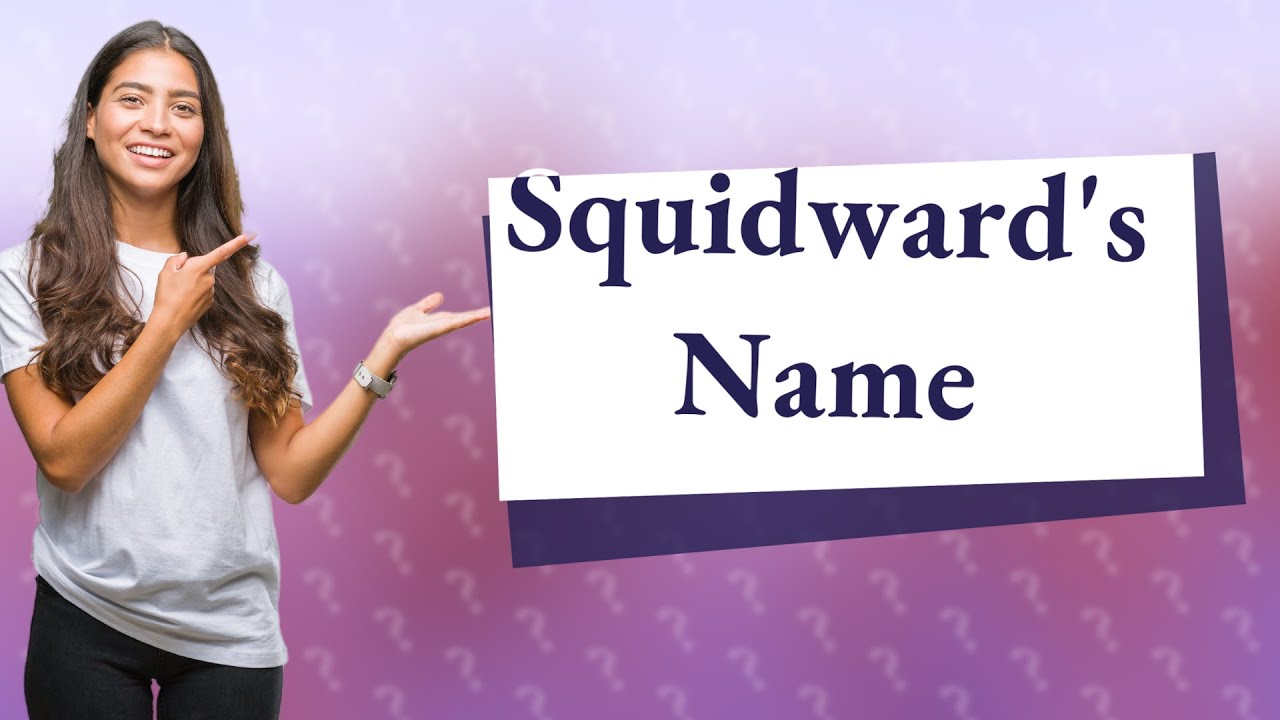 Why is his name Squidward? - YouTube