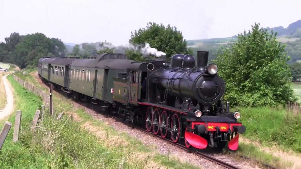 International Steam on the Millioenen Lijn preserved railway in Limburg ...