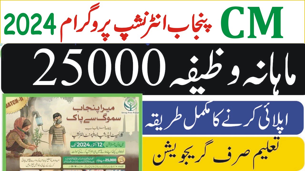 Chief Minister Internship Program 2024 –CM Internship Program 2024 CM ...