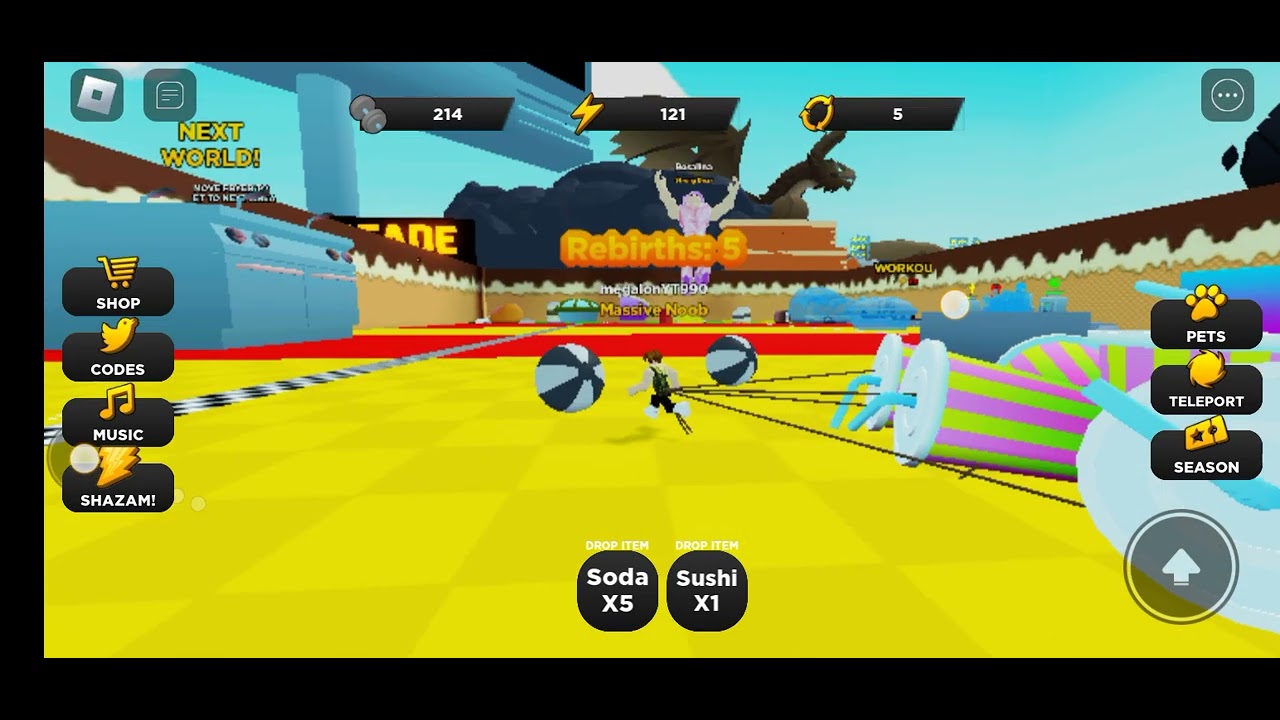 playing strong man sim in roblox pt. 3#roblox - YouTube