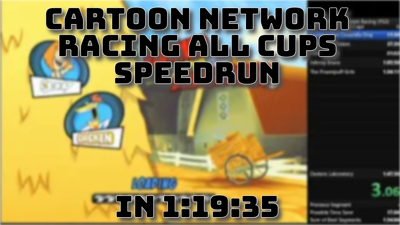Cartoon Network Racing (PS2) All Cups Speedrun - YouTube