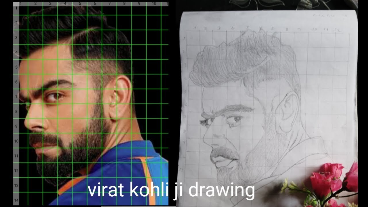 virat kohli ji drawing#outline #pencilsketch #easy #simple #art - YouTube
