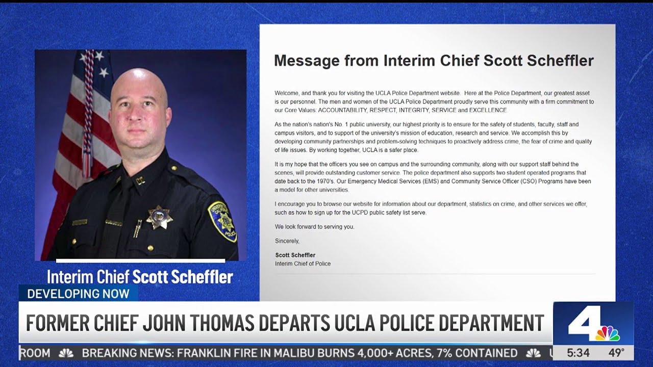 UCLA former police chief leaves university police department - YouTube
