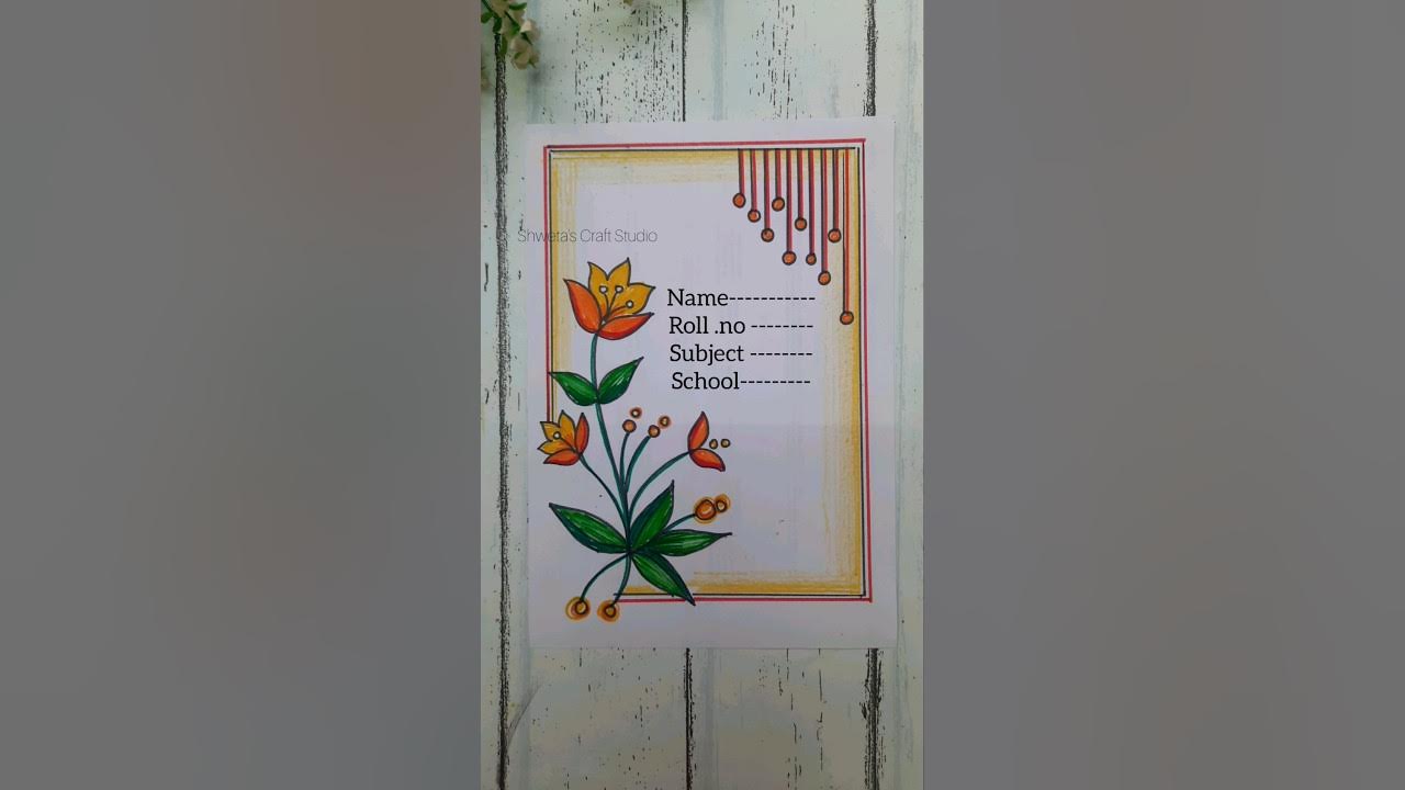 Poject Front Page Design #shorts Project File border design Ideas/ # ...