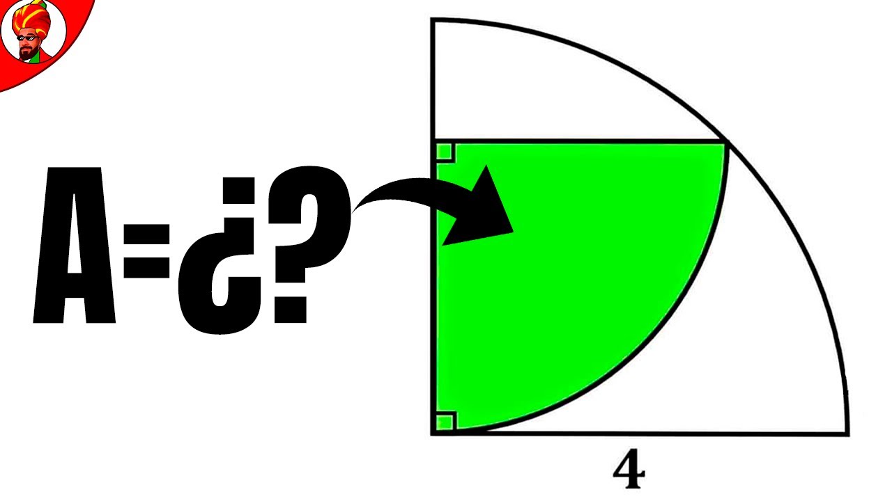 Puedes encontrar el valor del área verde? Área de una cuarta parte de ...