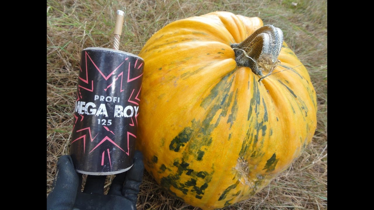 POLEN BÖLLER MEGA BOY SPRENGT KÜRBIS - YouTube
