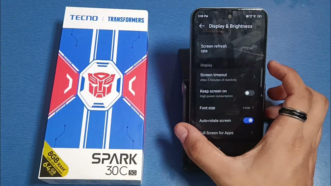 How To Fix Auto Rotate Problem In Tecno Spark 30C 5G - YouTube