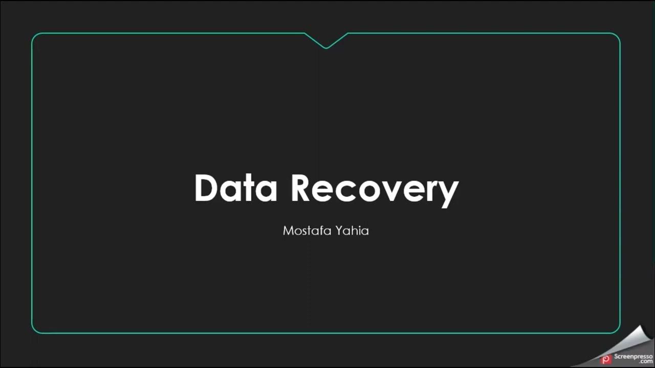 DFIR (Windows Forensics) Course: Data Recovery - YouTube
