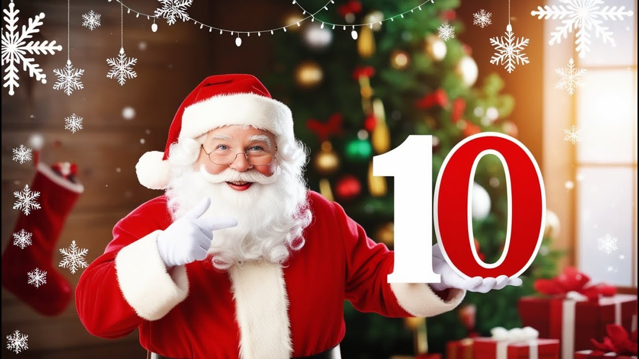 Aprende a contar del 0 al 10 con Papá Noel 🎅 Una actividad educativa ...