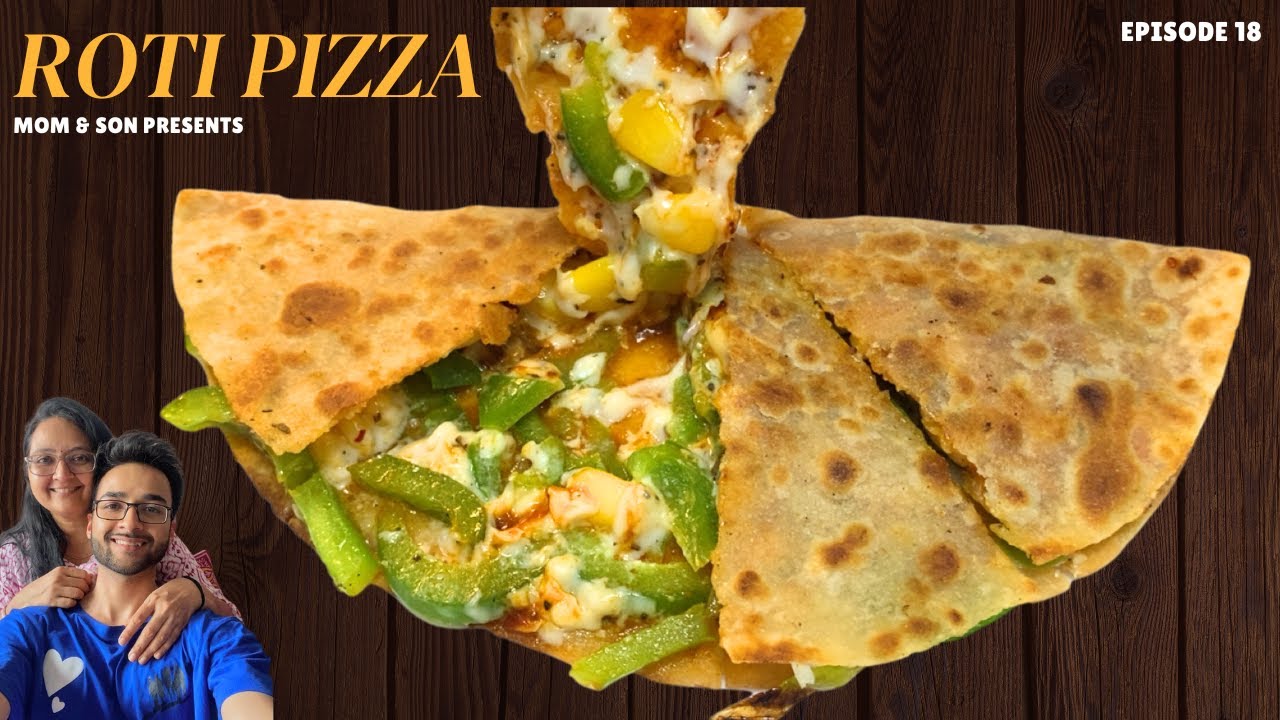 Jain Roti Pizza Recipe | Quick & Easy Homemade Snack with Chapati | No ...