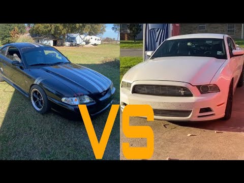 1998 Mustang Gt Surprised this 2013 Mustang owner! Sn95 vs S197 - YouTube