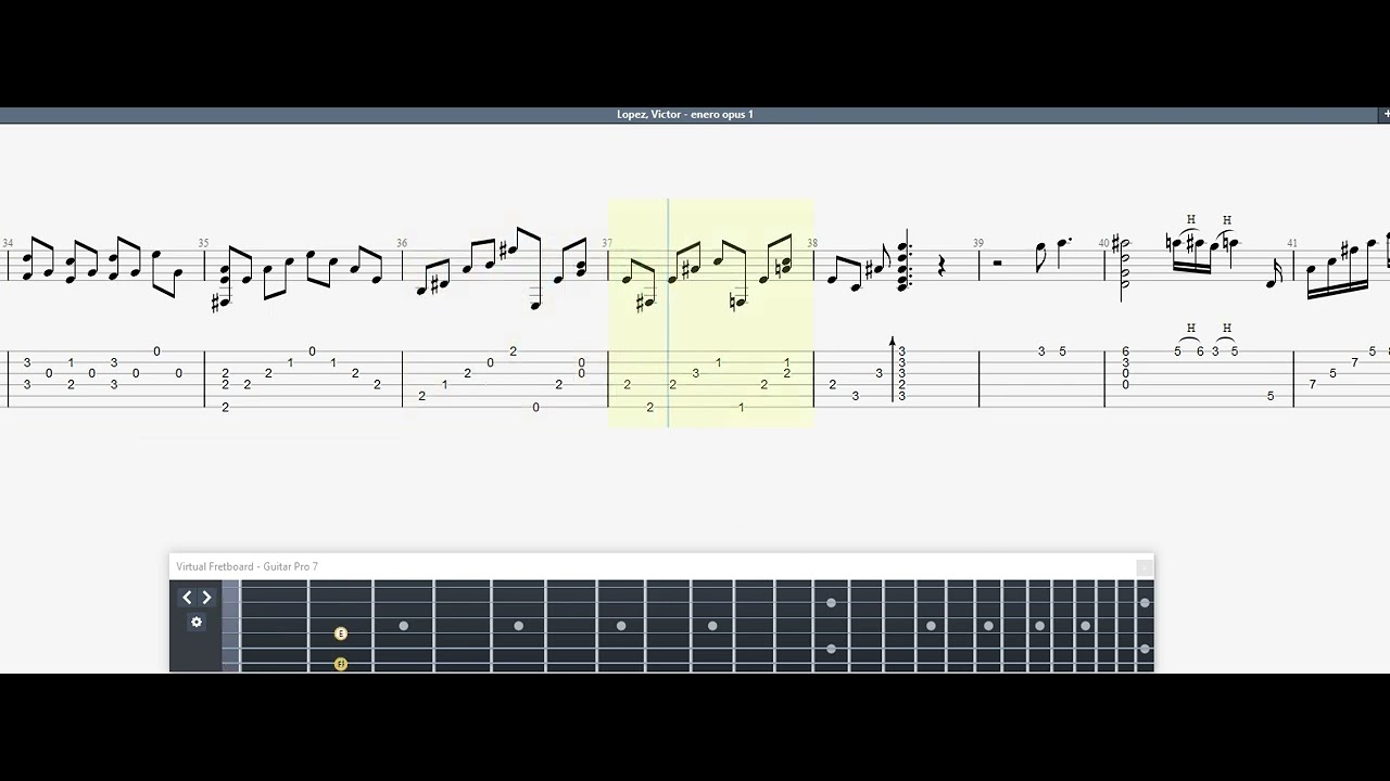 Lopez, Victor enero opus 1 GUITAR TAB - YouTube