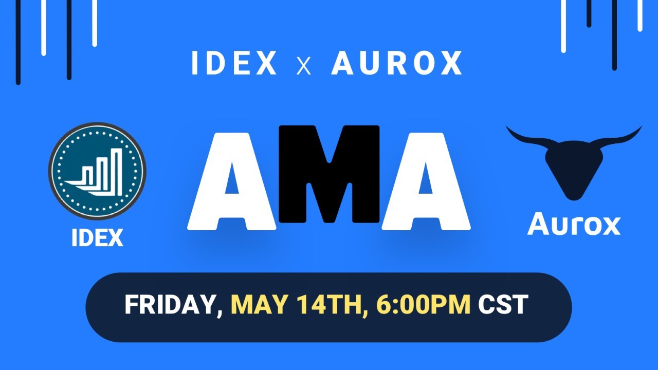 Aurox Live AMA With IDEX Co-Founder, Alex Wearn - YouTube