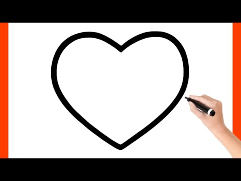 Kolay Kalp Resmi Çizimi, Kalp Nasıl Çizilir, Adım Adım Kolay Kalp Çizimi 