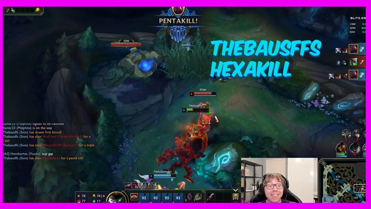 Hexakill Thebausffs Level 1 - Best of League of Legends Streams 3 - YouTube