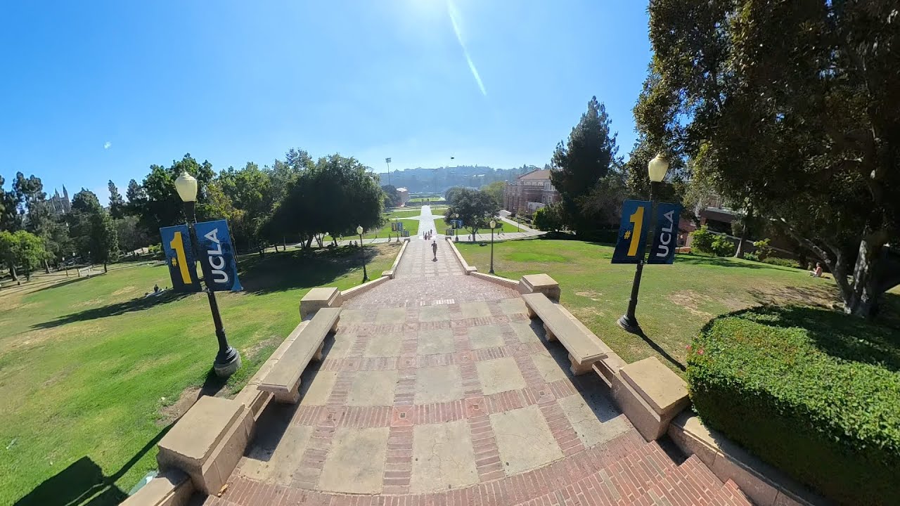 UCLA CAMPUS TOUR GO BRUINS! FROM BRUIN WALK TO POWELL LIBRARY #360 # ...