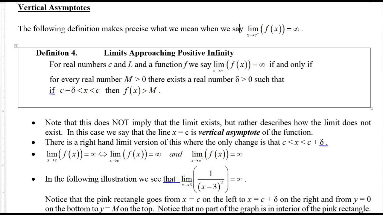 Calculus 1 9 One Sided Limits - YouTube