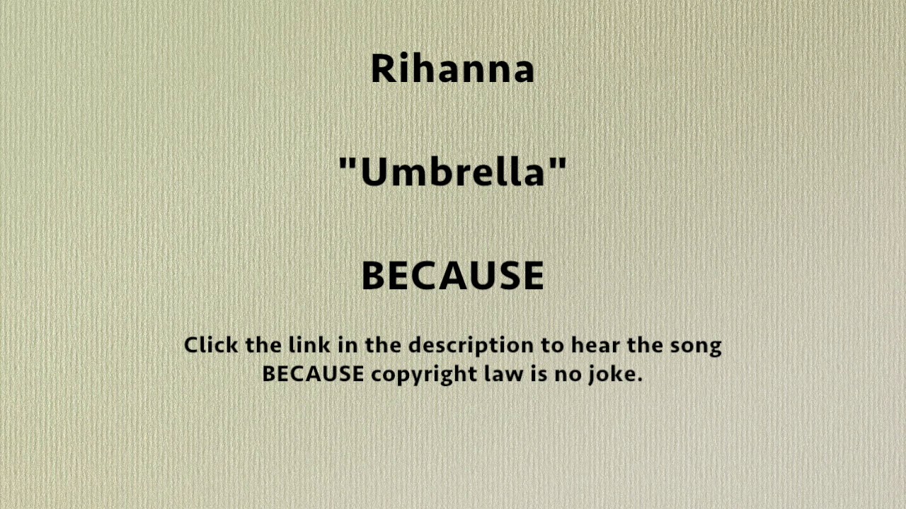 And the Award for 'Best Subordinating Conjunction in a Pop Song' Goes ...