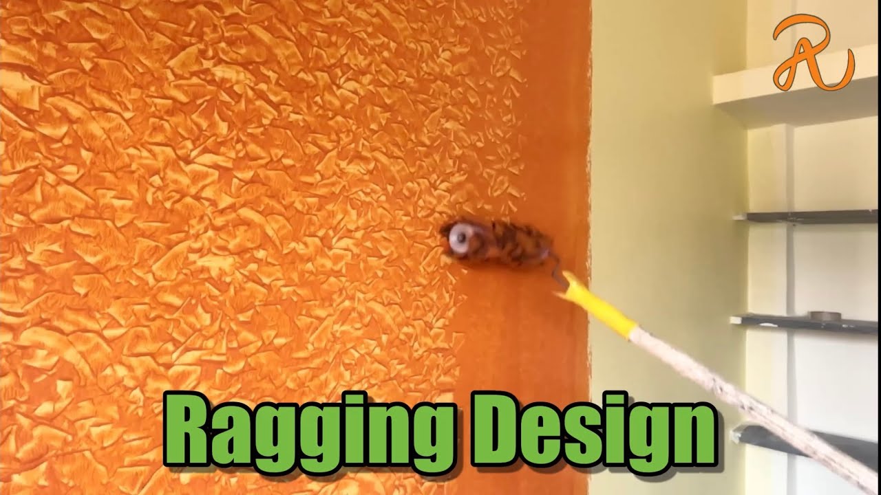 New Ragging Design For Bedroom With Paint - YouTube