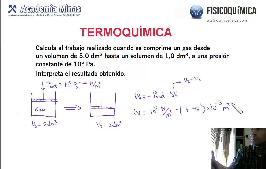1. Termoquímica. Cálculo del trabajo. - YouTube