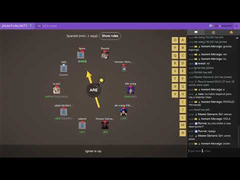 Bomb Party en español. Varias Partidas en JKLM.fun - YouTube