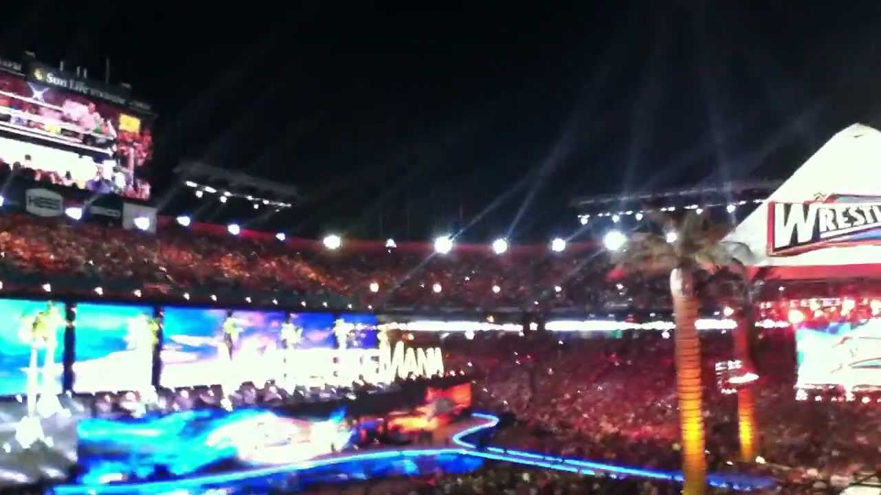 WRESTLEMANIA 28 Flo Rida feat. Sia Good Feeling & Wild Ones performance ...