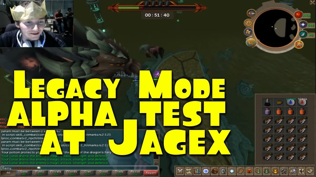 Runescape: Legacy Mode Alpha with Rainy - Livestream from Jagex HQ ...