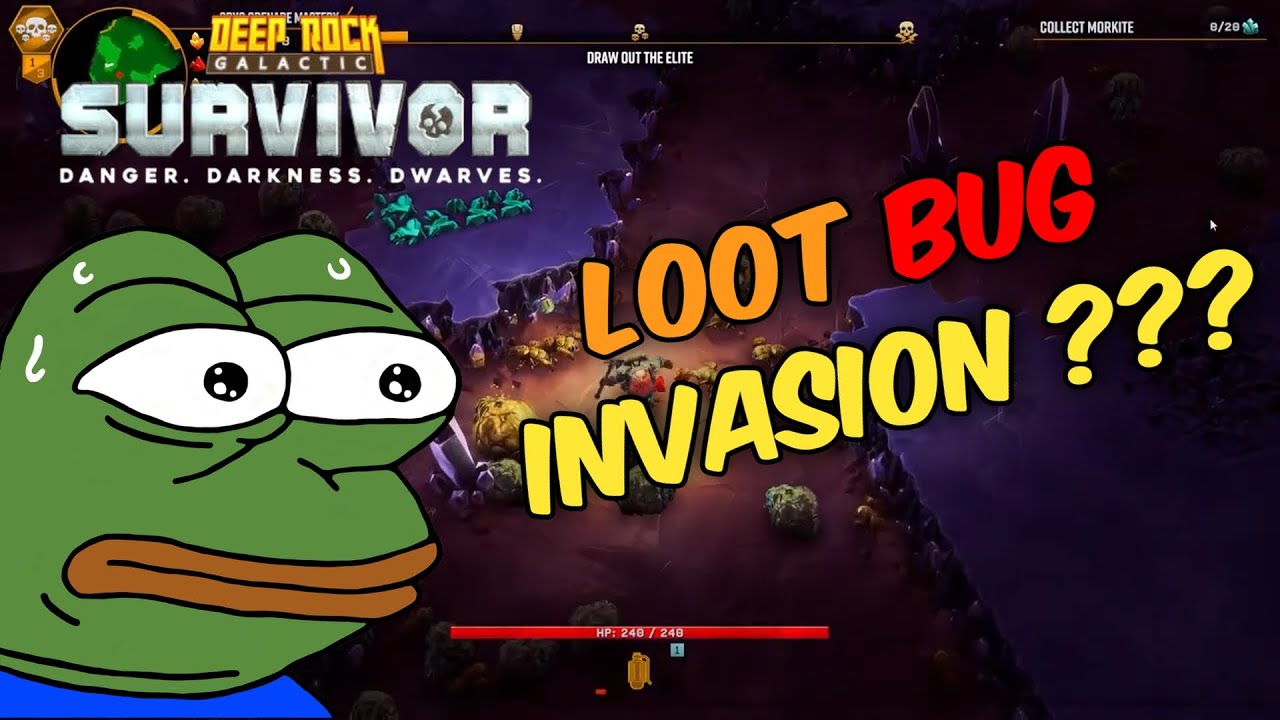 Deep Rock Galactic Survivor - Loot Bug Invasion - YouTube