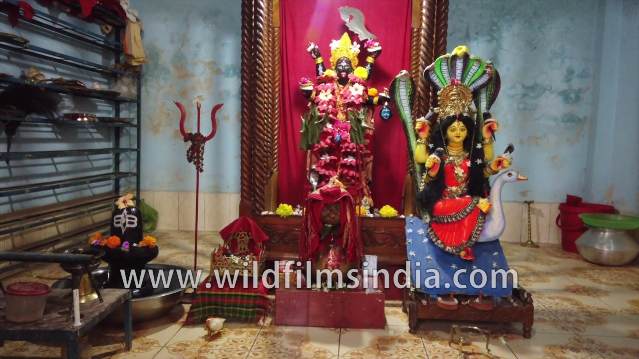 Goddess Kali temple inside a Hindu house in Chittagong, Bangladesh ...