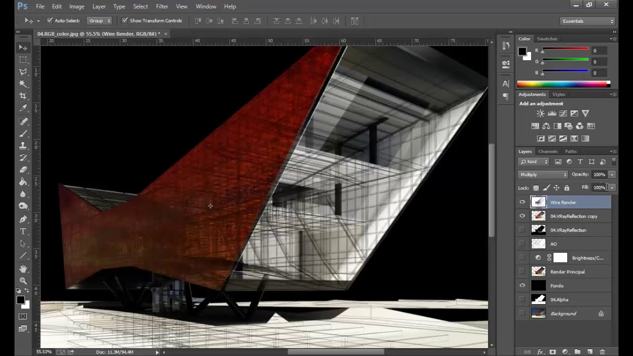 3ds max + Photoshop - Conceptual Render / #3dsmax #3dsmaxtutorial ...