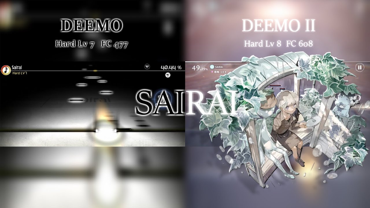 【Deemo vs. Deemo II Chart Comparison】SAIRAI - YouTube