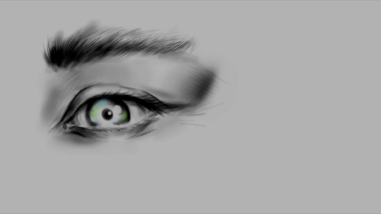 Krita, drawing EYE.n Рисуем глаз в программе Krita (Timelapse) - YouTube