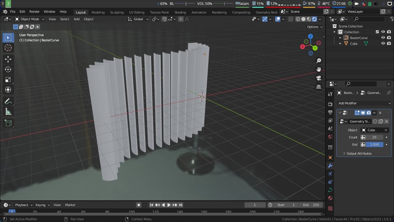 Blender geometry nodes: Window blinds - YouTube