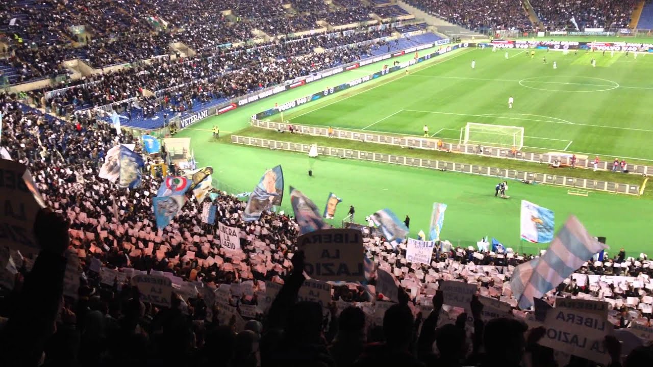 LOTITO... LA SENTI QUESTA VOCE??? (23/02/14, Lazio-Sassuolo, canta ...