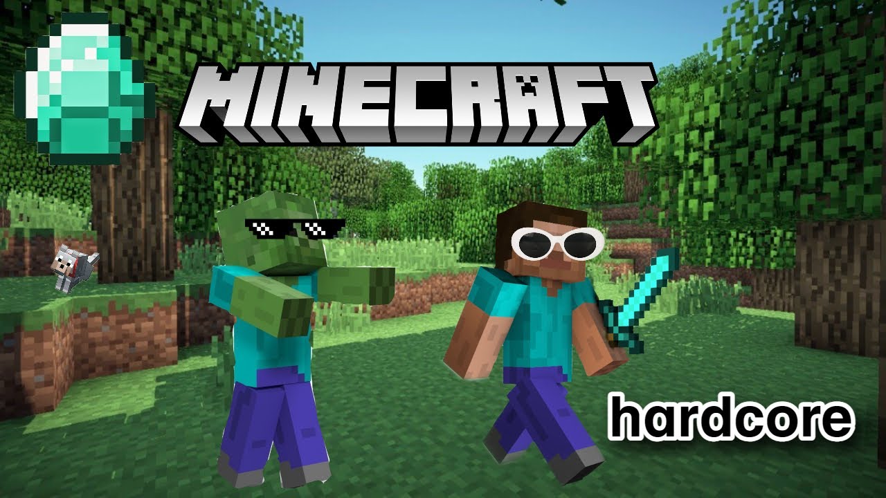 playing minecraft hardcore - YouTube