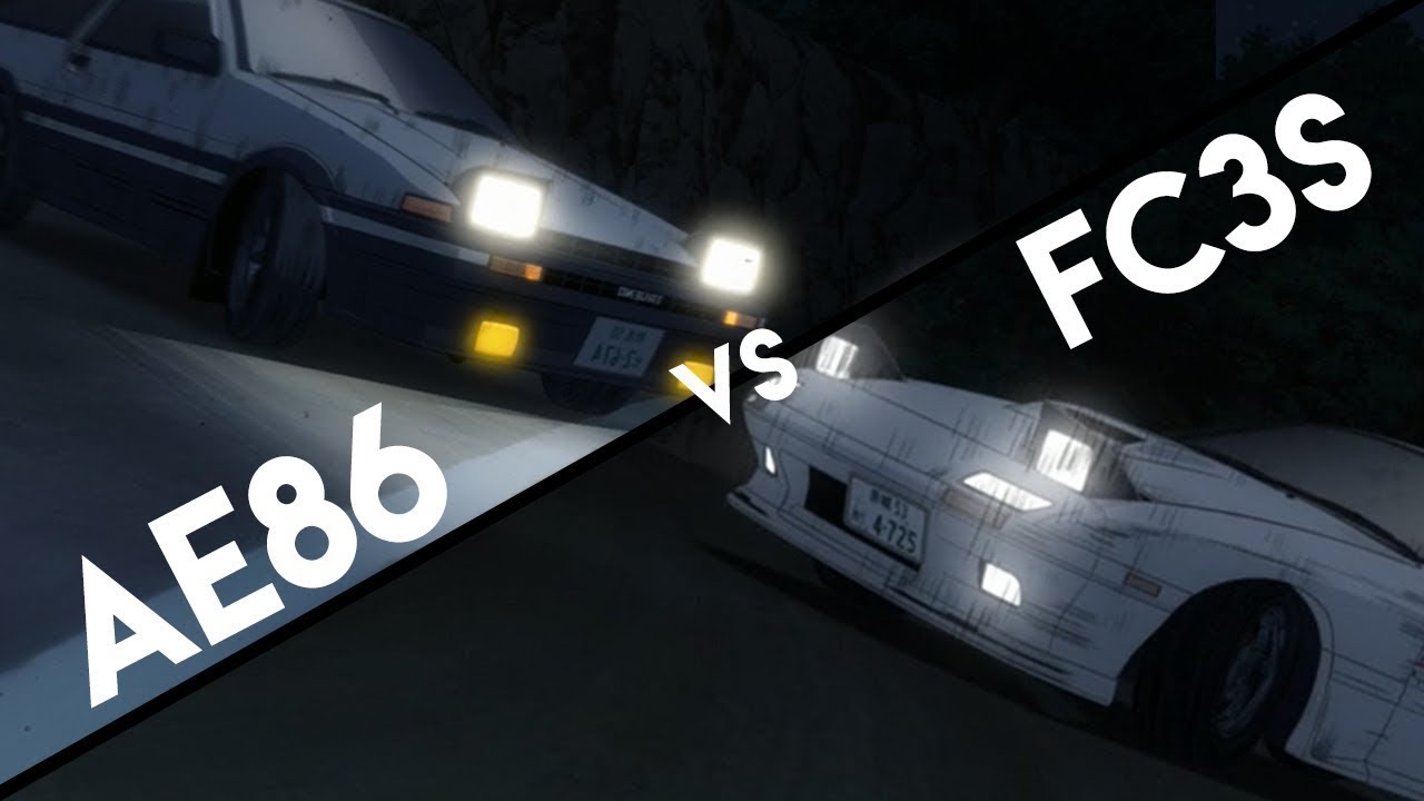Intial D AE86 vs FC - YouTube