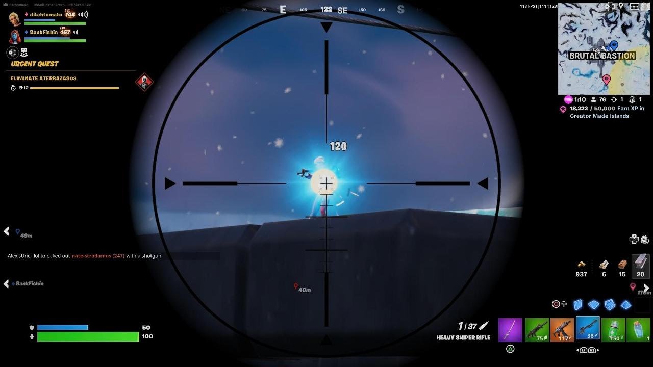 Fortnite snipe elim - YouTube