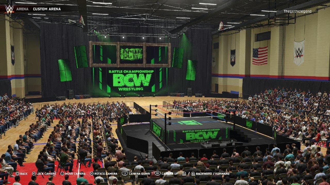 #WWE2K25 - Custom Arena - BCW Arena '25 - YouTube