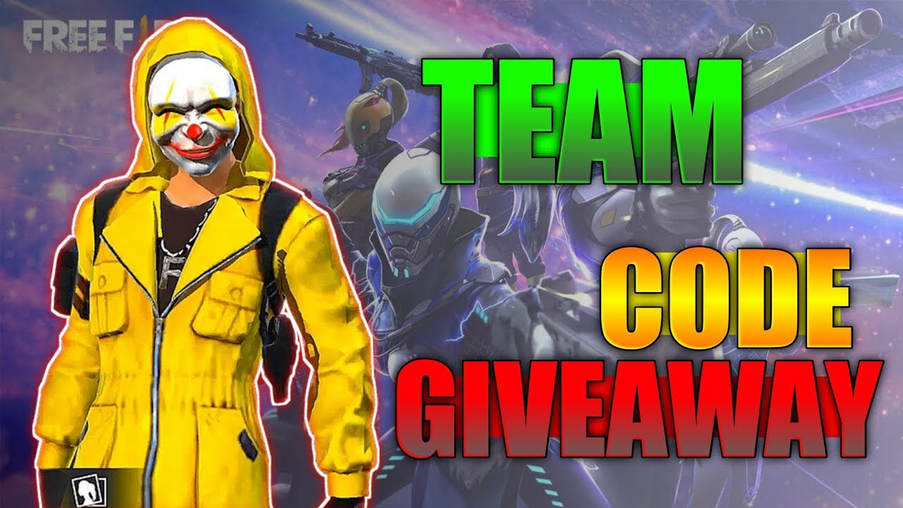 Free Fire Live Teamcode || Ff Teamcode Giveaway ' Live Ff - YouTube