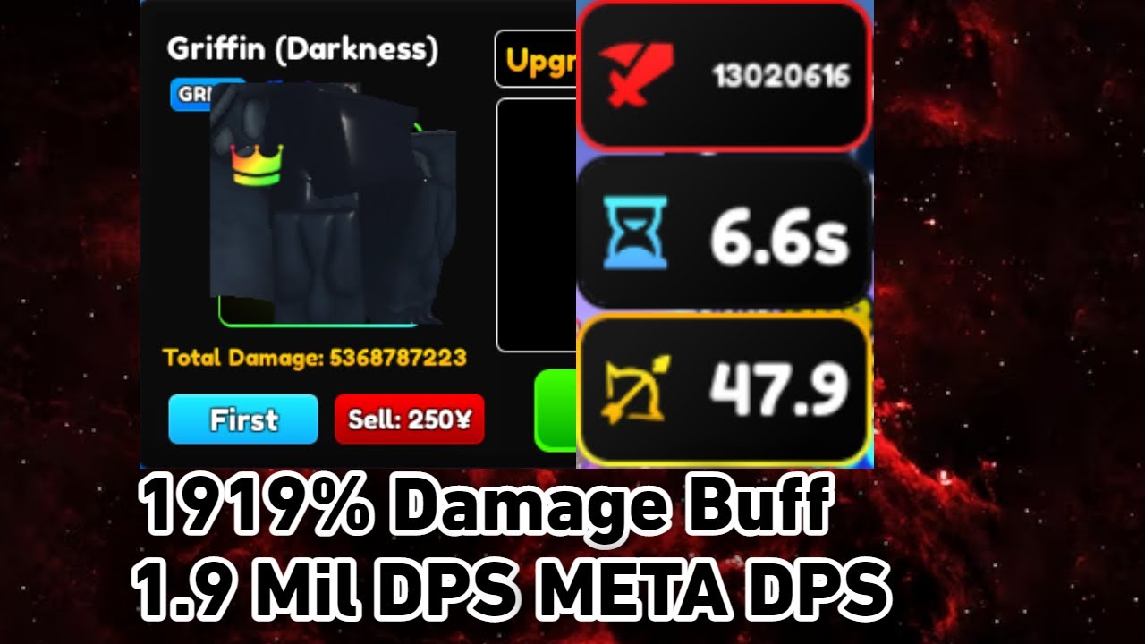 NEW META DPS!! Unique Griffin 13 Mil + Damage ( 1919% Damage buff ) 1.9 ...