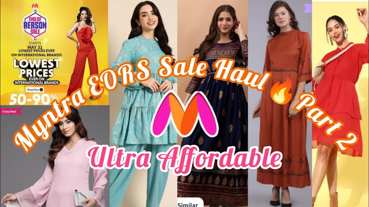 Myntra summer Kurta Set Haul Part 2 kurta Touser Start ₹359 Myntra EORS Sale is live Myntra Haul ...