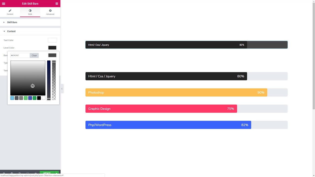 05 Skill Bar Widget Video - YouTube