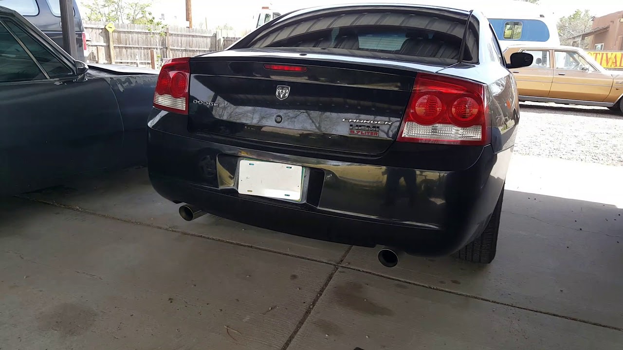 2010 dodge charger straight pipe with blasting Bob resonator ...