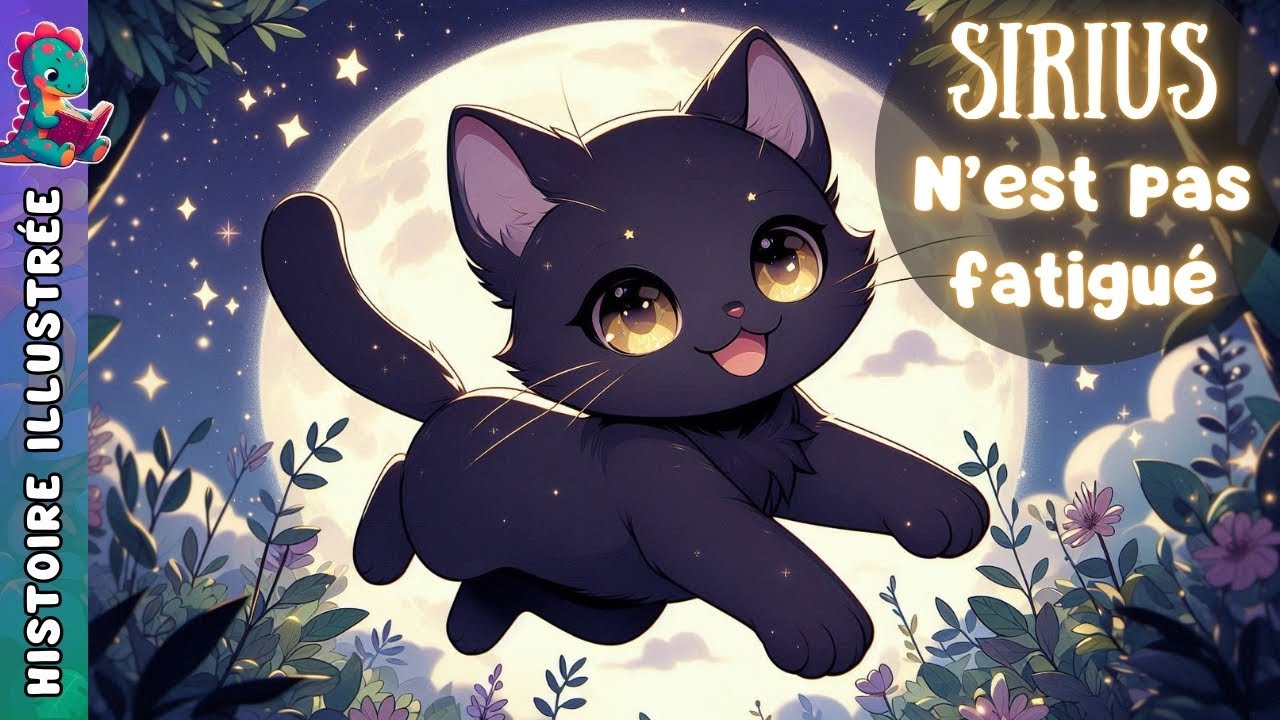 Sirius n'est pas fatigué 🐱 Histoire pour s'endormir🌙 Amitié & Sommeil ...