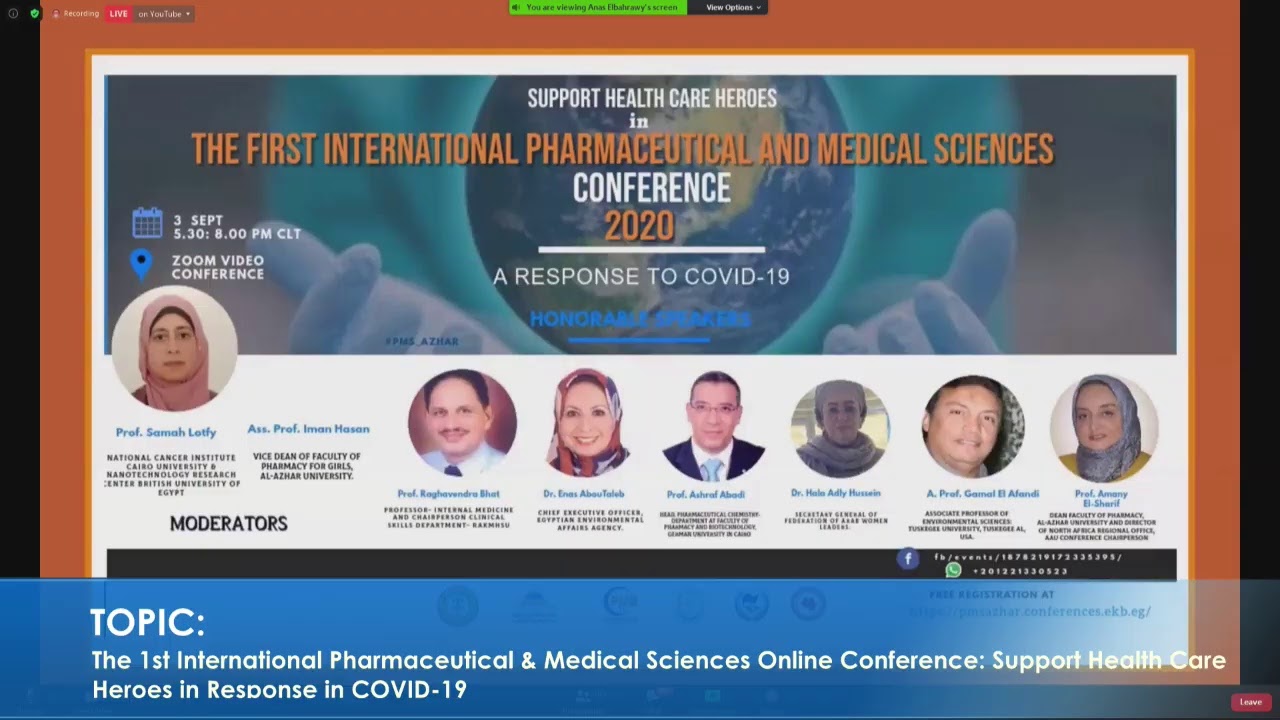 Live: 1st International Pharmaceutical and Medical Sciences Conference ...